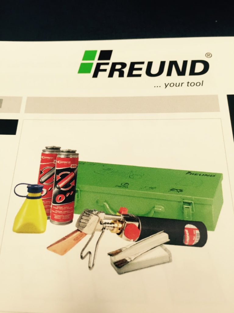 Freund Soldering Iron Set in a Metal Box - Benoit Sheet Metal Equipment