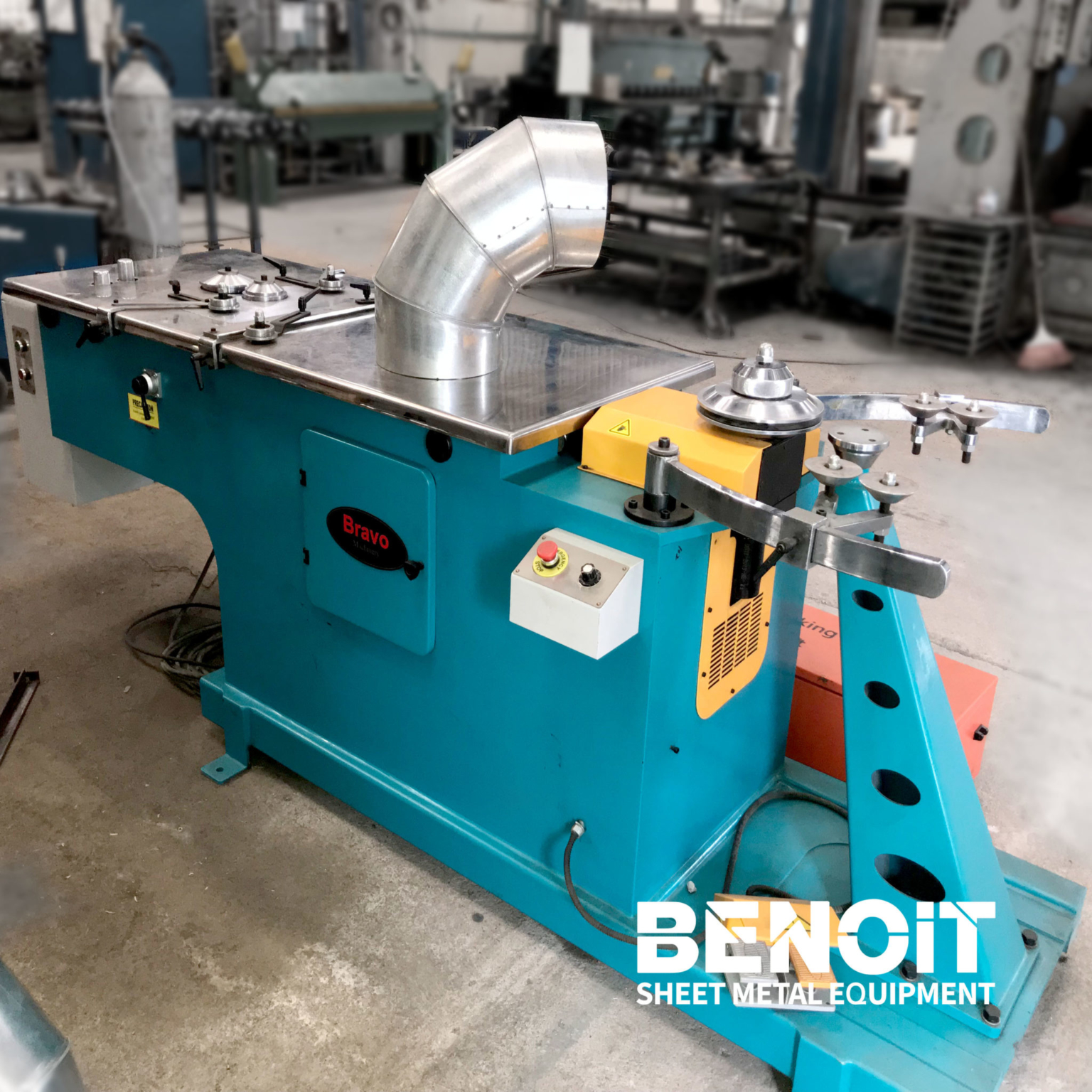 Bravo Hydraulic Elbow Forming Machine - Benoit Sheet Metal Equipment