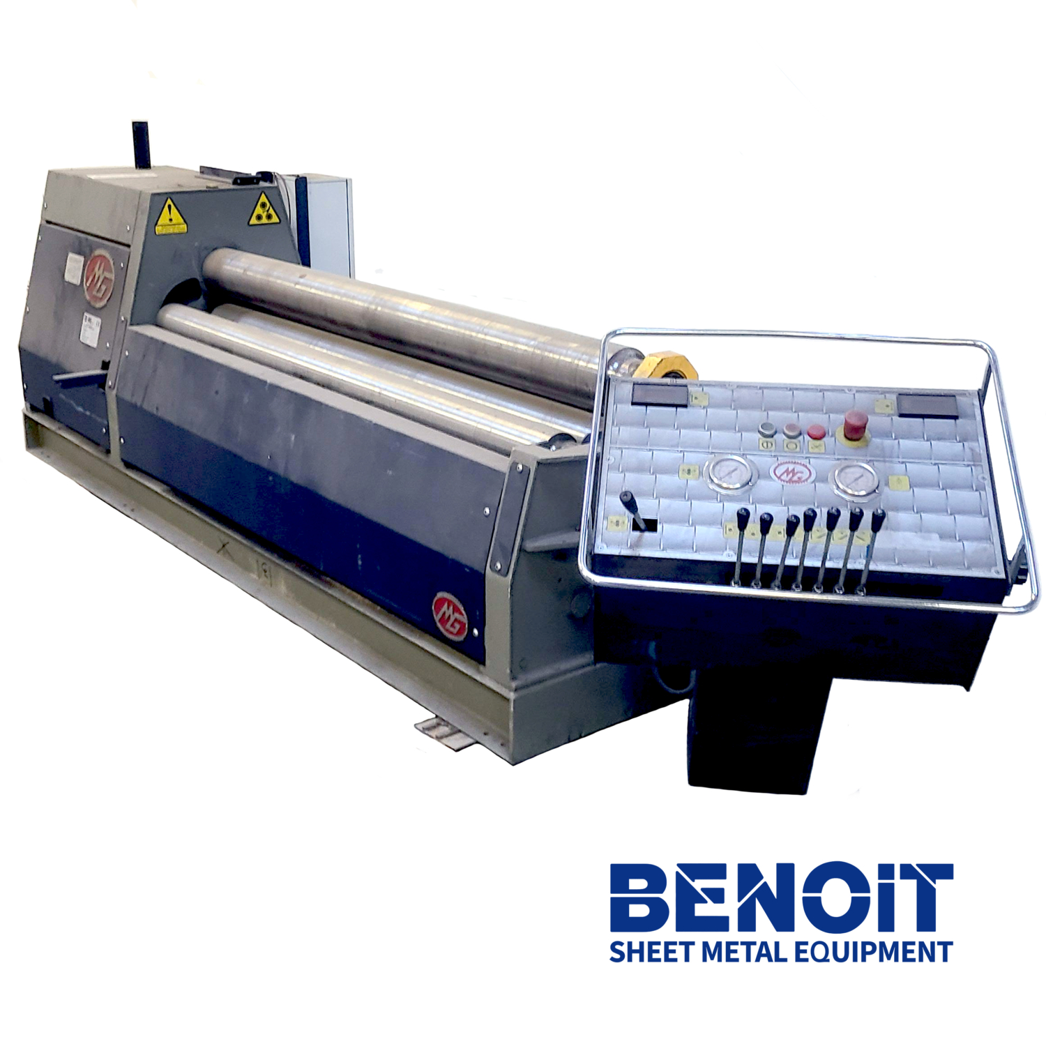 U14591C MG model MH 206P 4 roll plate roll - Benoit Sheet Metal Equipment