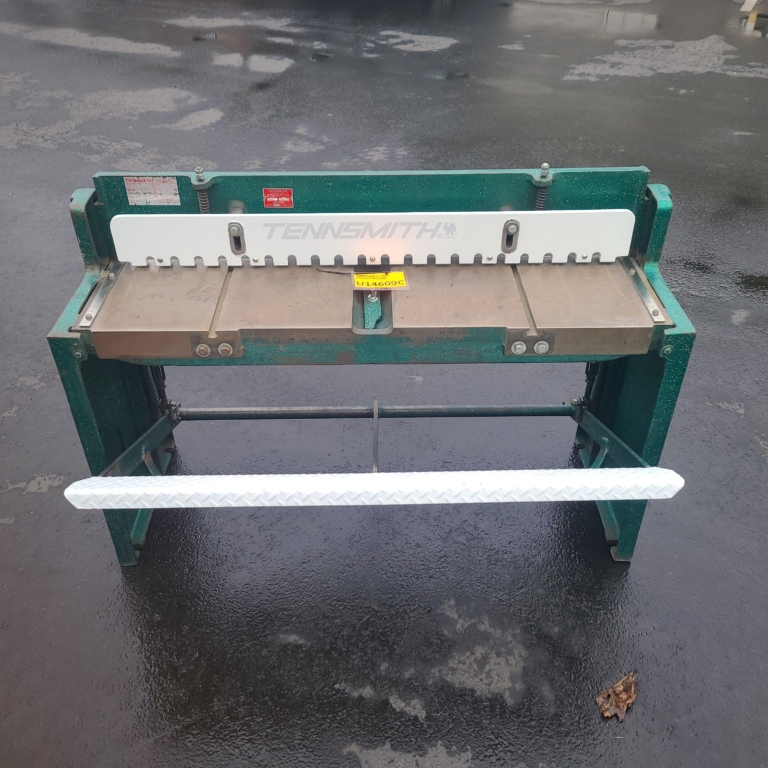 U14609C Used Tennsmith 4 ft stomp shear - Benoit Sheet Metal Equipment