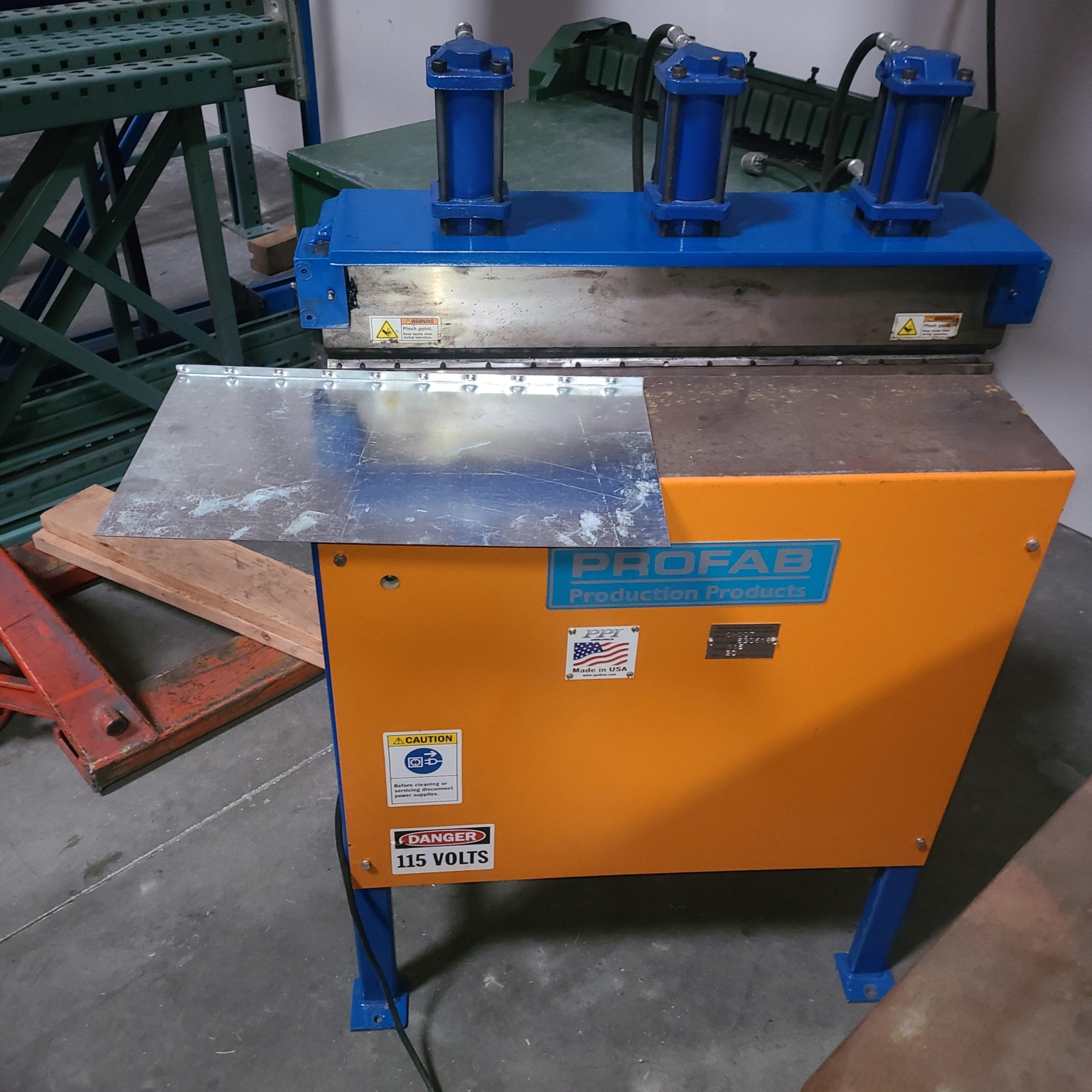 U14631C PPI Pitts/Button Punch Cheek Bender - Benoit Sheet Metal Equipment